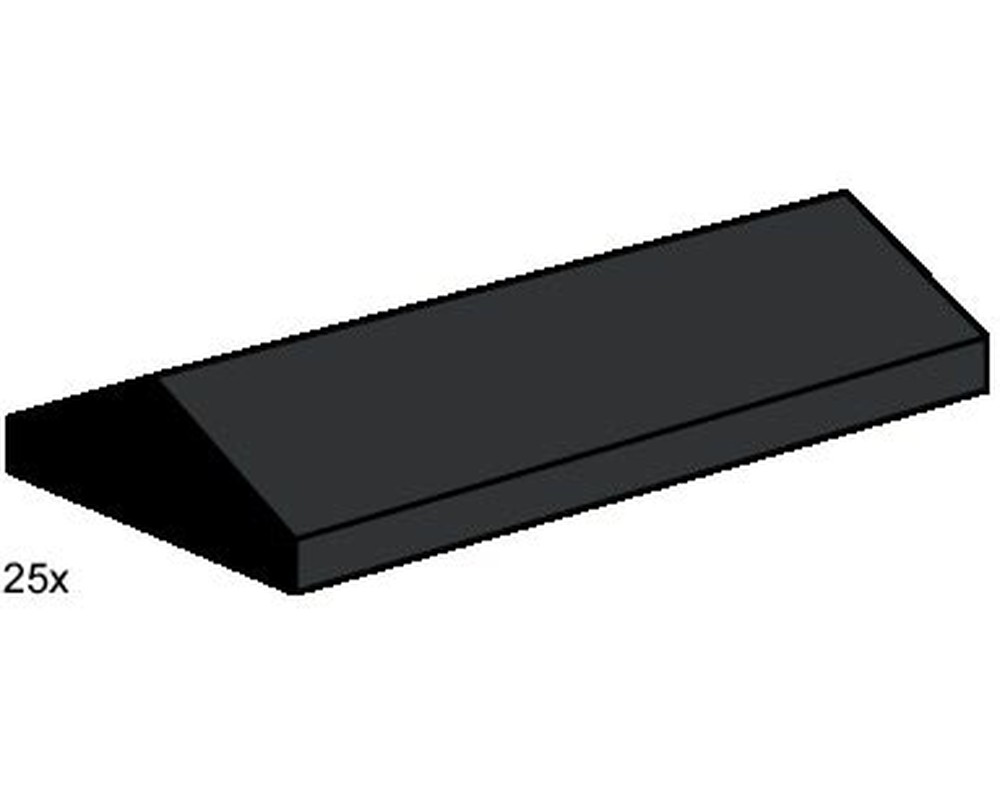 LEGO Set B004-1 2 x 4 Ridge Roof Tile Low Sloped Black (2003 Bulk ...