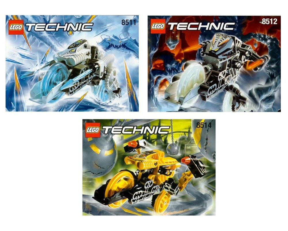 LEGO Set C8511-2 Frost + Onyx + Power (2000 Technic > RoboRiders ...