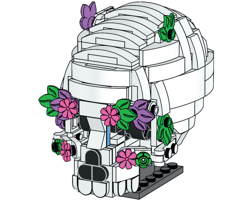 LEGO Set EG00029-1 Sugar Skull (2024 Seasonal) | Rebrickable - Build ...