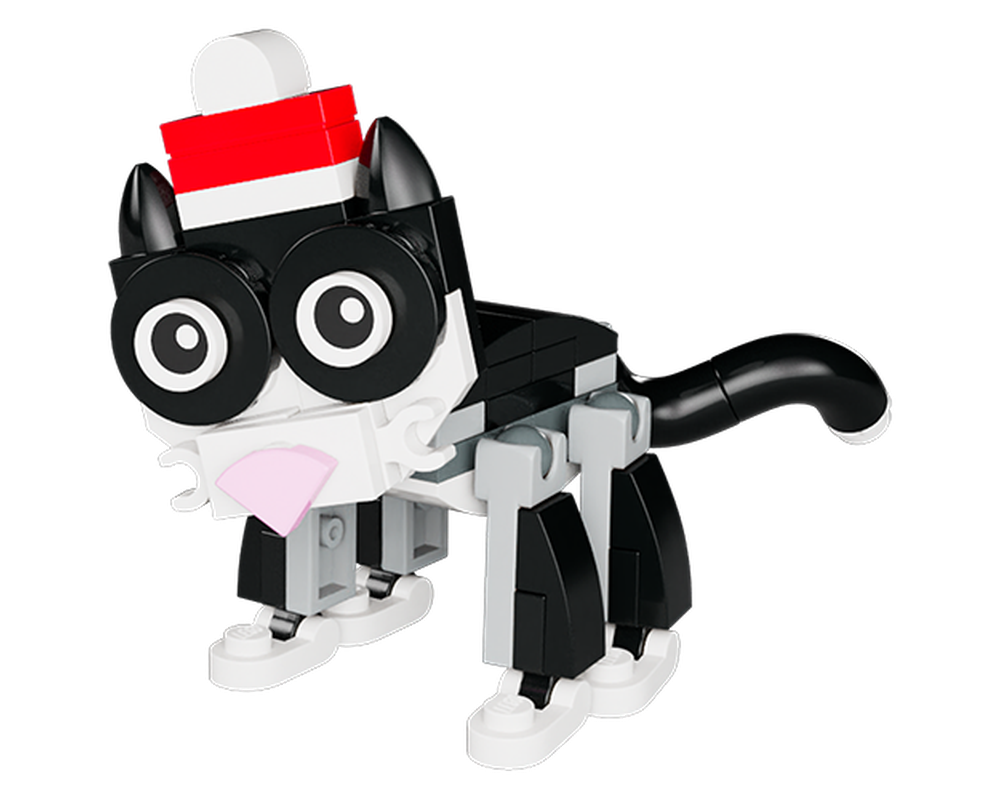 LEGO Set EG00152-1 5x Festive Cats (2024 Seasonal > Christmas ...