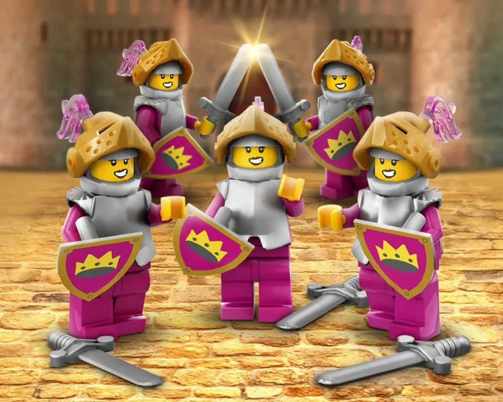 LEGO Set EG00165-1 5 x Magenta Knights Bundle (2025 Castle ...