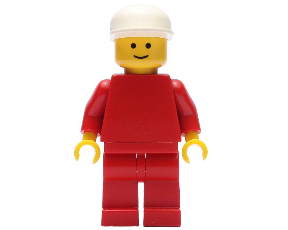 LEGO Set fig-000209 Man, Plain Red, White Cap | Rebrickable - Build ...