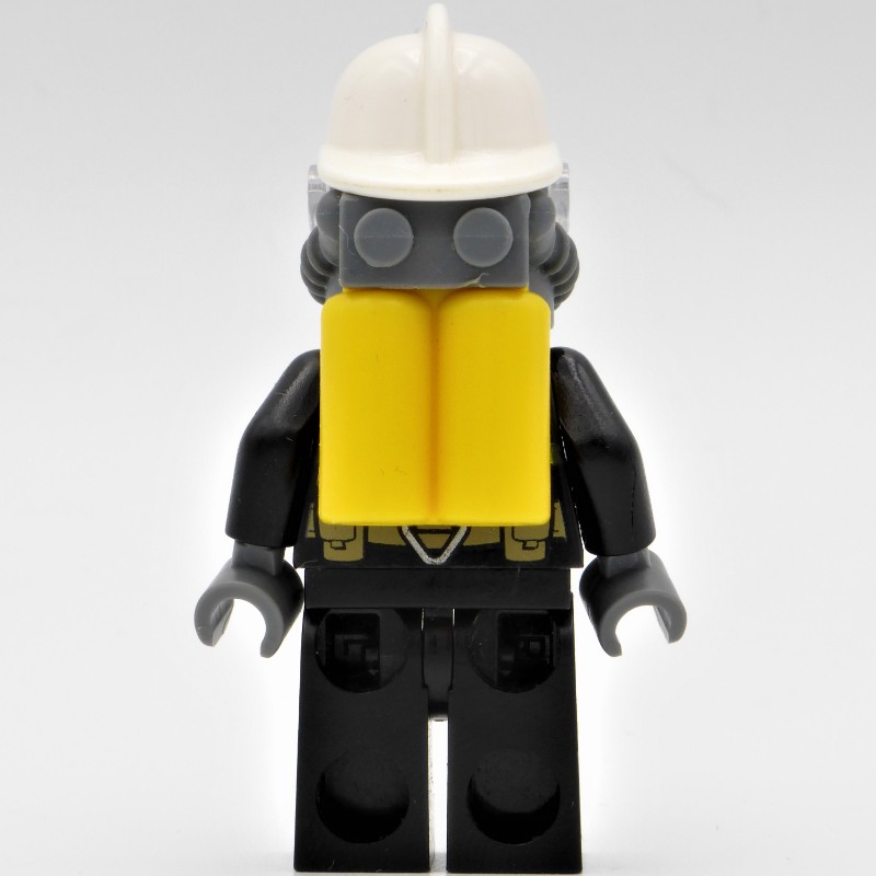 LEGO Set fig-000334 Ed, Black Fire Suit with Gauge and Straps, White ...