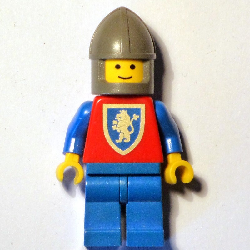 LEGO Set fig-000441 Knight (Crusader Lion) - Blue Legs and Hips, Chin ...