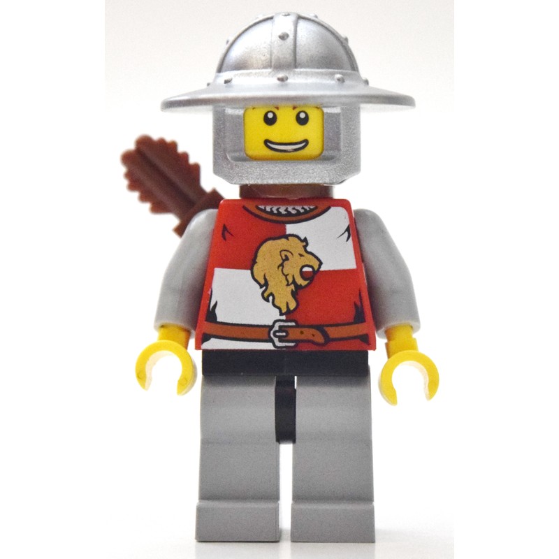 LEGO Set fig-000453 Lion Knight, Archer, Wide Brim Helmet, Quiver ...