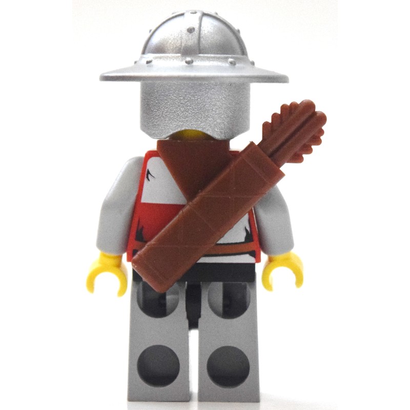 LEGO Set fig-000453 Lion Knight, Archer, Wide Brim Helmet, Quiver ...