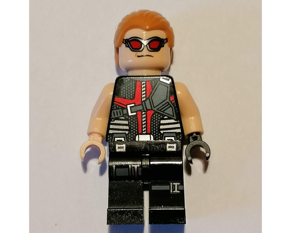 LEGO Set fig-000460 Hawkeye with Red Glasses (2012 Super Heroes Marvel ...