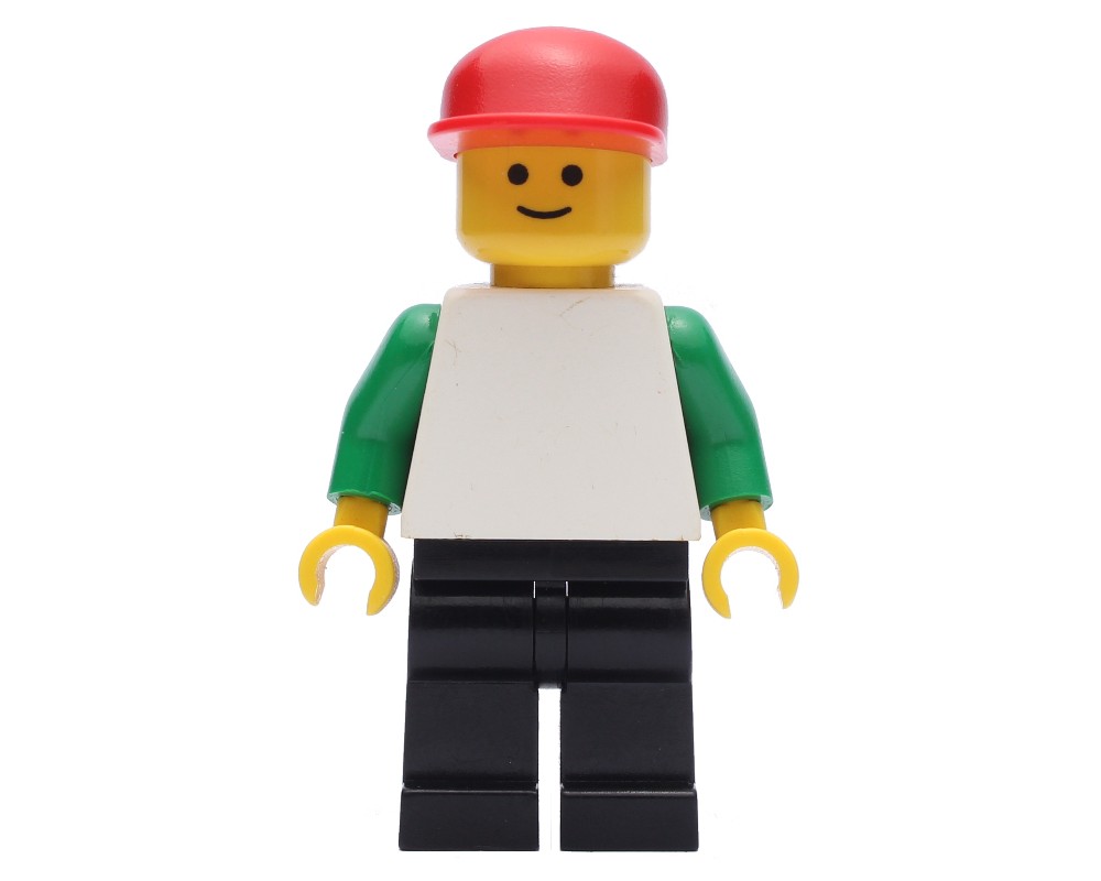 LEGO Set fig-000541 White Torso, Black Legs, Red Hat | Rebrickable ...