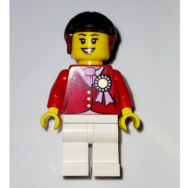 LEGO Set fig-000566 Red Riding Jacket with Award Ribbon, Black Riding ...
