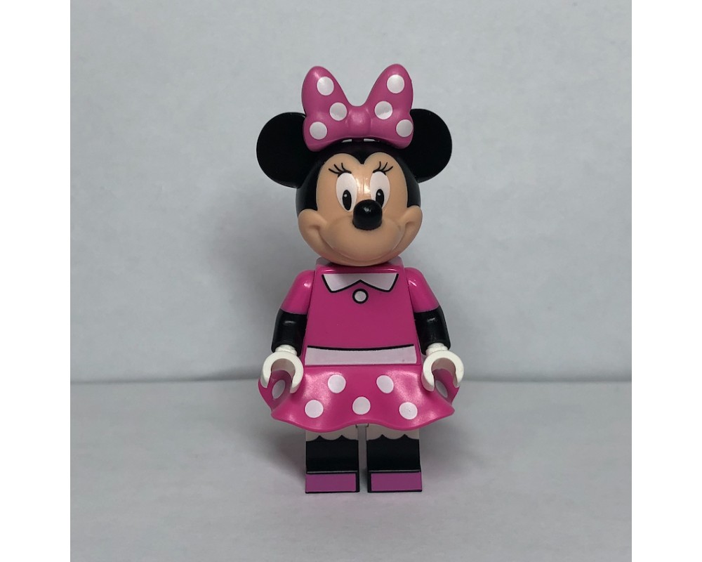 LEGO Set fig-000574 Minnie Mouse with Dark Pink with White Spots Dress ...