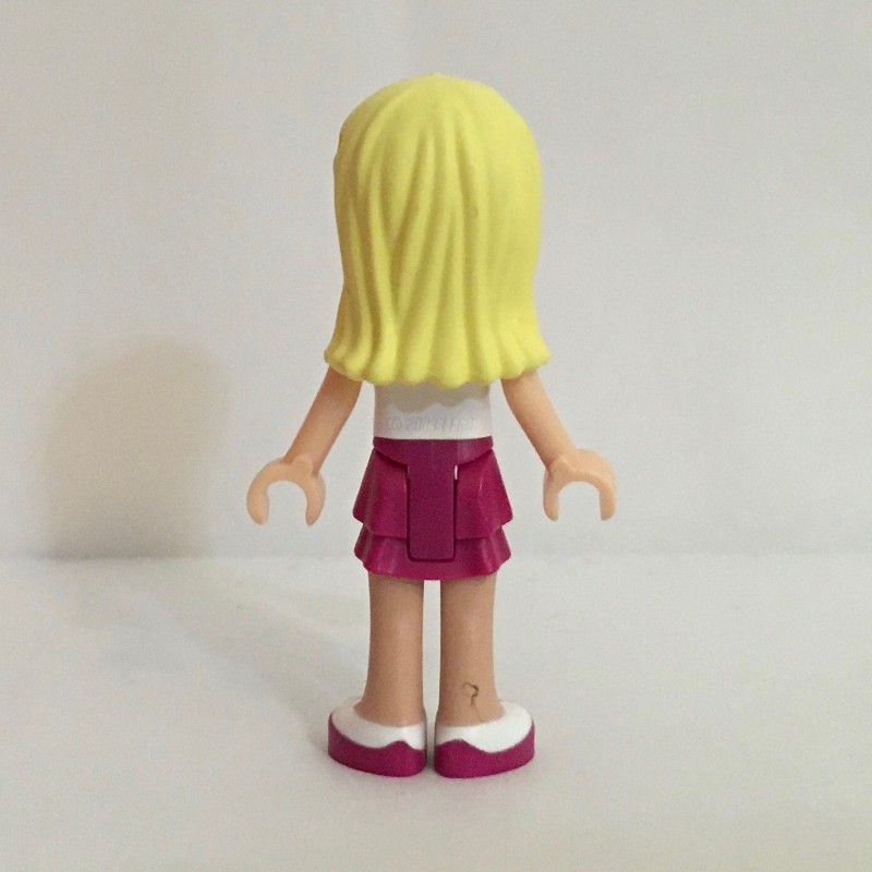 LEGO Set fig-000611 Stephanie - White Top, Magenta Skirt | Rebrickable ...