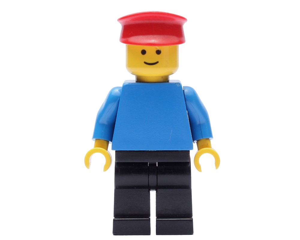 LEGO Set fig-000614 Blue Torso, Black Legs, Red Hat | Rebrickable ...