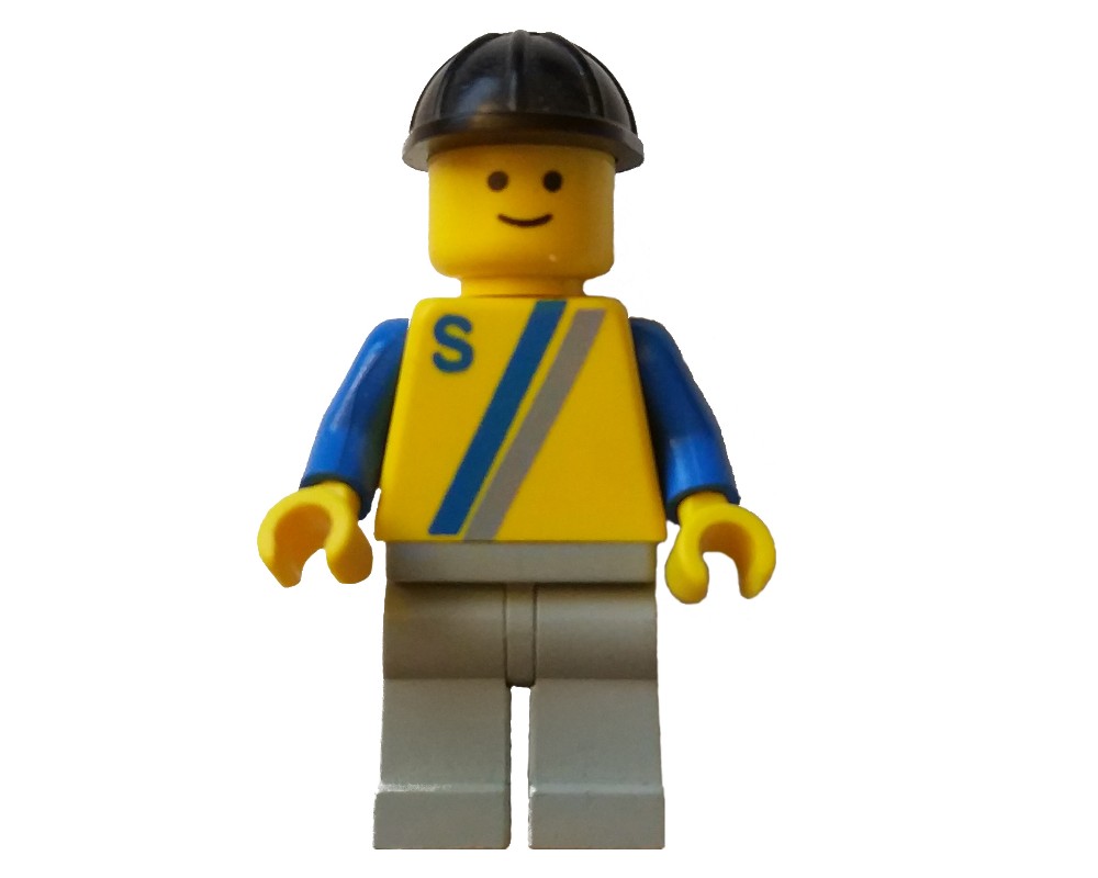 LEGO Set fig-000672 Man, Yellow Shirt with Two Stripes and 'S', Light ...