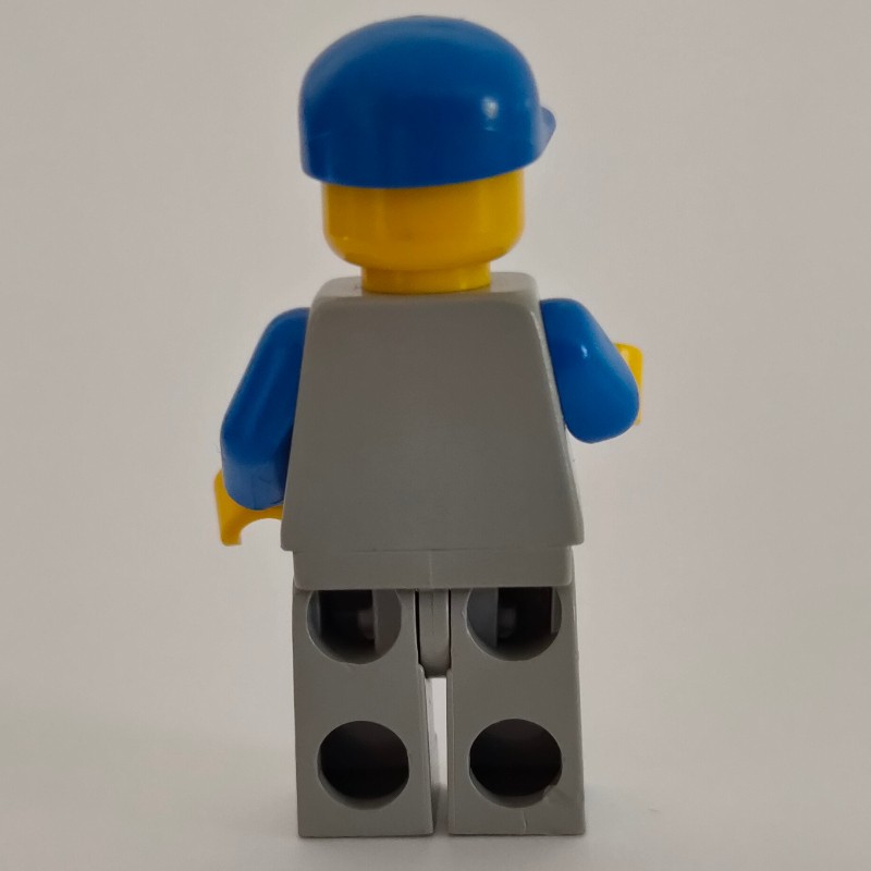 LEGO Set fig-000688 Repairman, Light Gray Vest with Phone Logo and ID ...