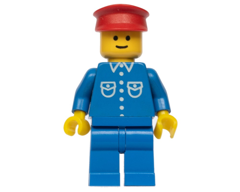 LEGO Set fig-000733 Man - Blue Jacket, Blue Legs, Red Hat | Rebrickable ...