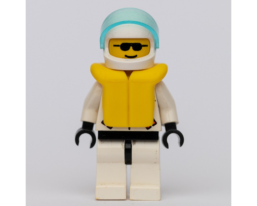 LEGO Set fig-000737 Res-Q Man, Helmet with Visor, Yellow Life Vest ...