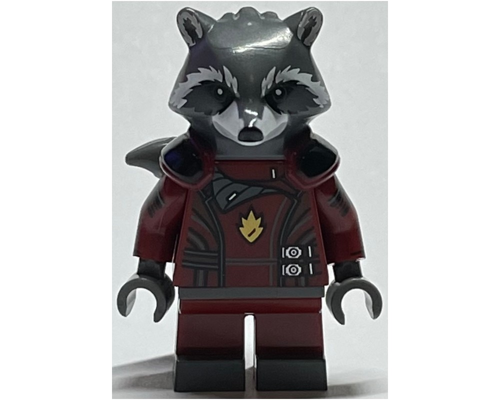LEGO Set fig-000816 Rocket Raccoon in Dark Red Outfit | Rebrickable ...