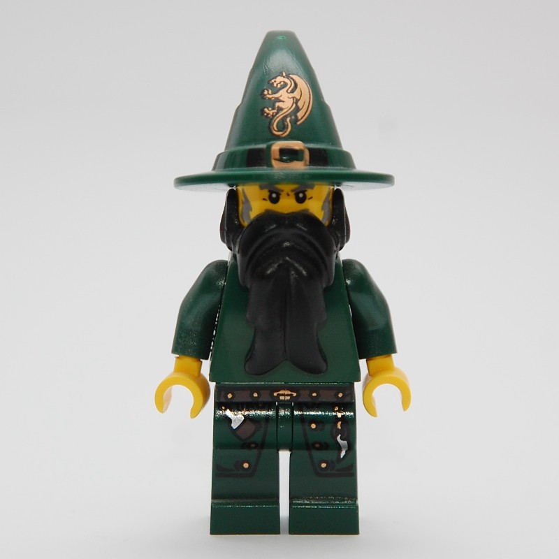 LEGO Set fig-000835 Wizard (Kingdoms) - Dark Green, no Cape (2010 ...