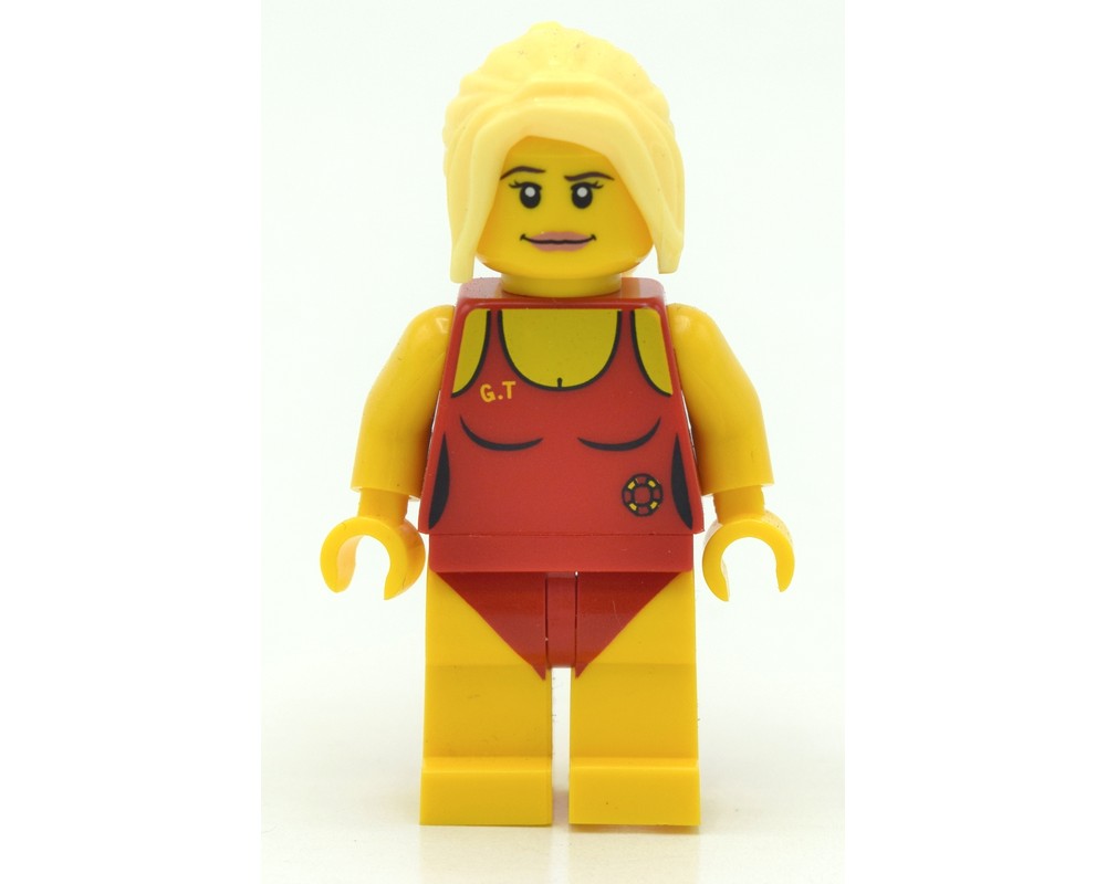 LEGO Set fig-000908 Lifeguard, Female | Rebrickable - Build with LEGO