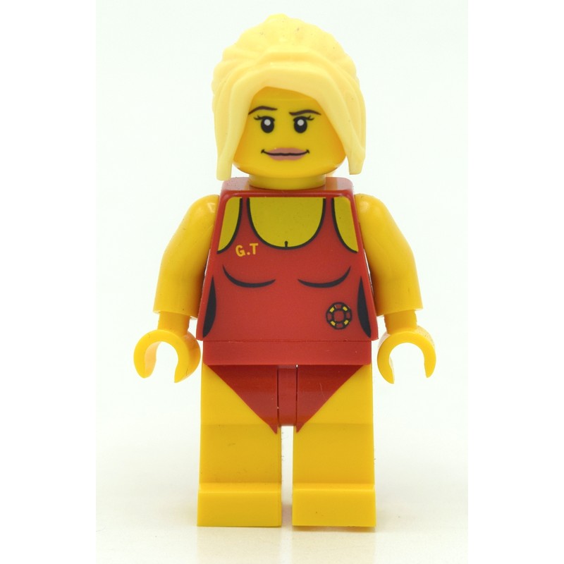 LEGO Set fig-000908 Lifeguard, Female | Rebrickable - Build with LEGO