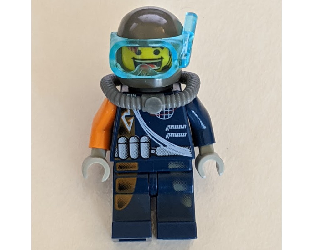 LEGO Set fig-000985 Flex with Trans-Dark Blue Diving Mask | Rebrickable ...