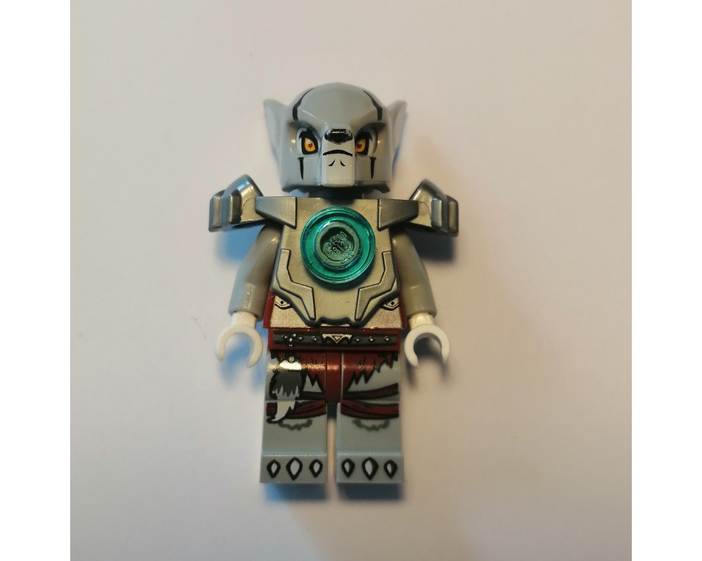LEGO Set fig-001102 Worriz with Flat Silver Large Shoulder Armor ...