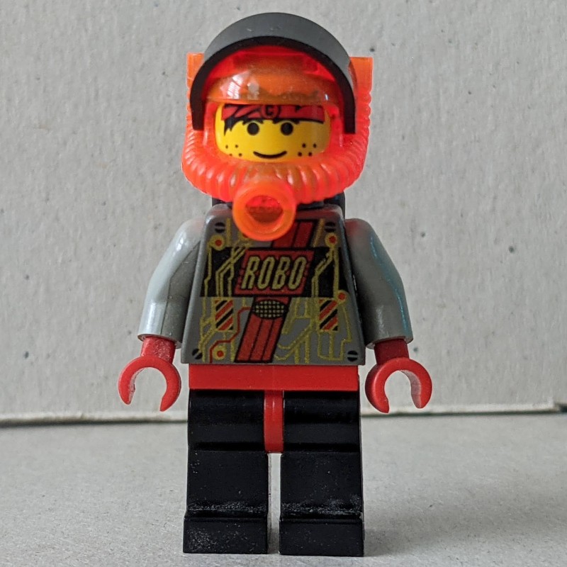 LEGO Set fig-001104 RoboForce, Red with Plain Legs (1997 Space ...