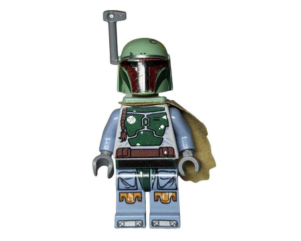LEGO Set fig-001109 Boba Fett, Helmet, Jetpack Neckwear, Olive Green ...
