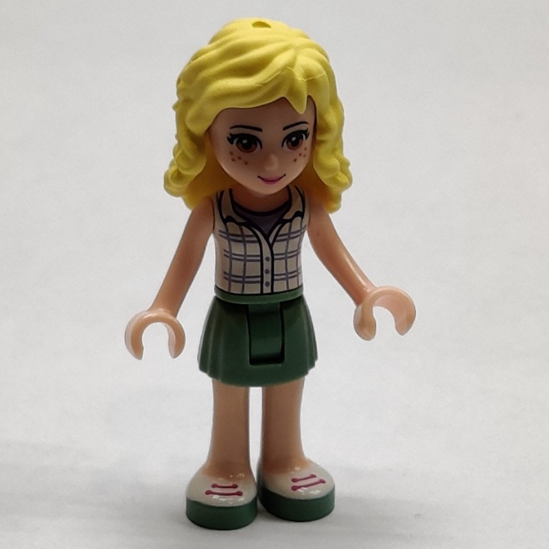 LEGO Set fig-001110 Naya - White Plaid Top, Sand Green Skirt ...
