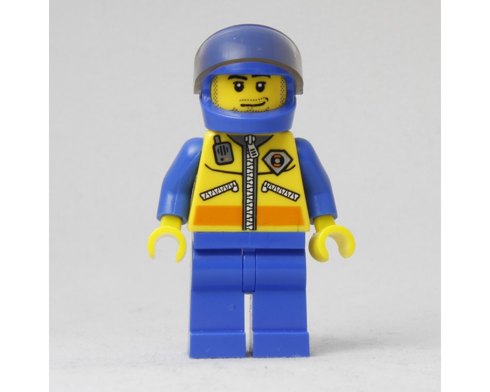 LEGO Set fig-001201 Coast Guard, Yellow Jacket with Zipper, Radio and ...
