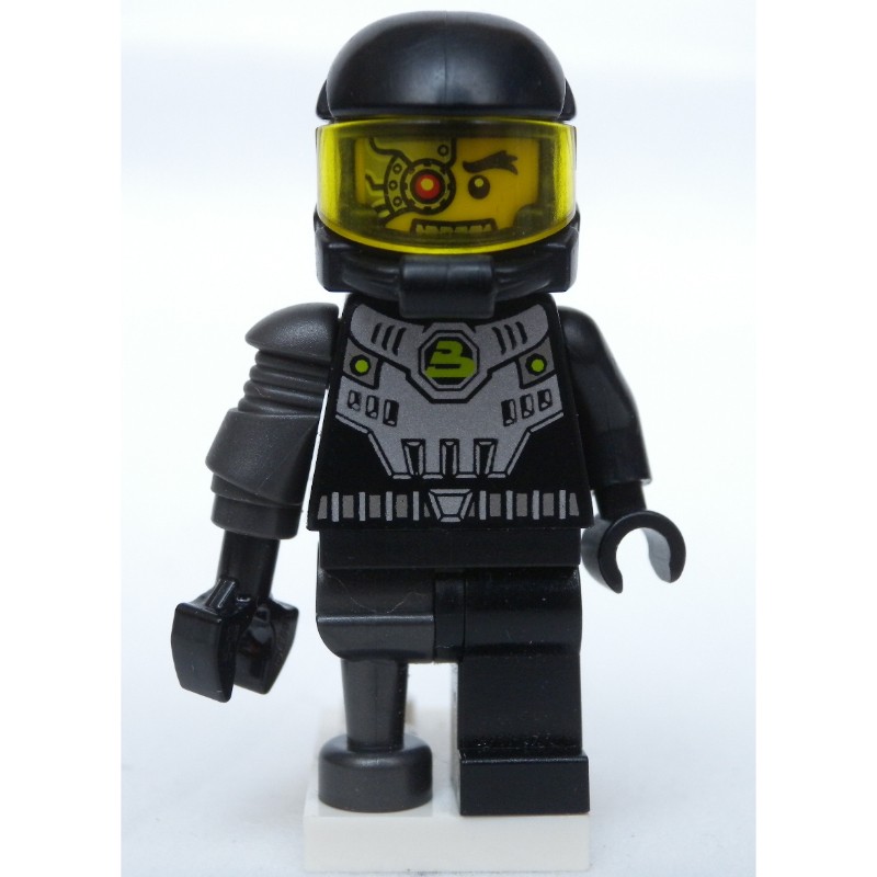 LEGO Set fig-001217 Space Villain - Pearl Dark Gray Peg Leg ...