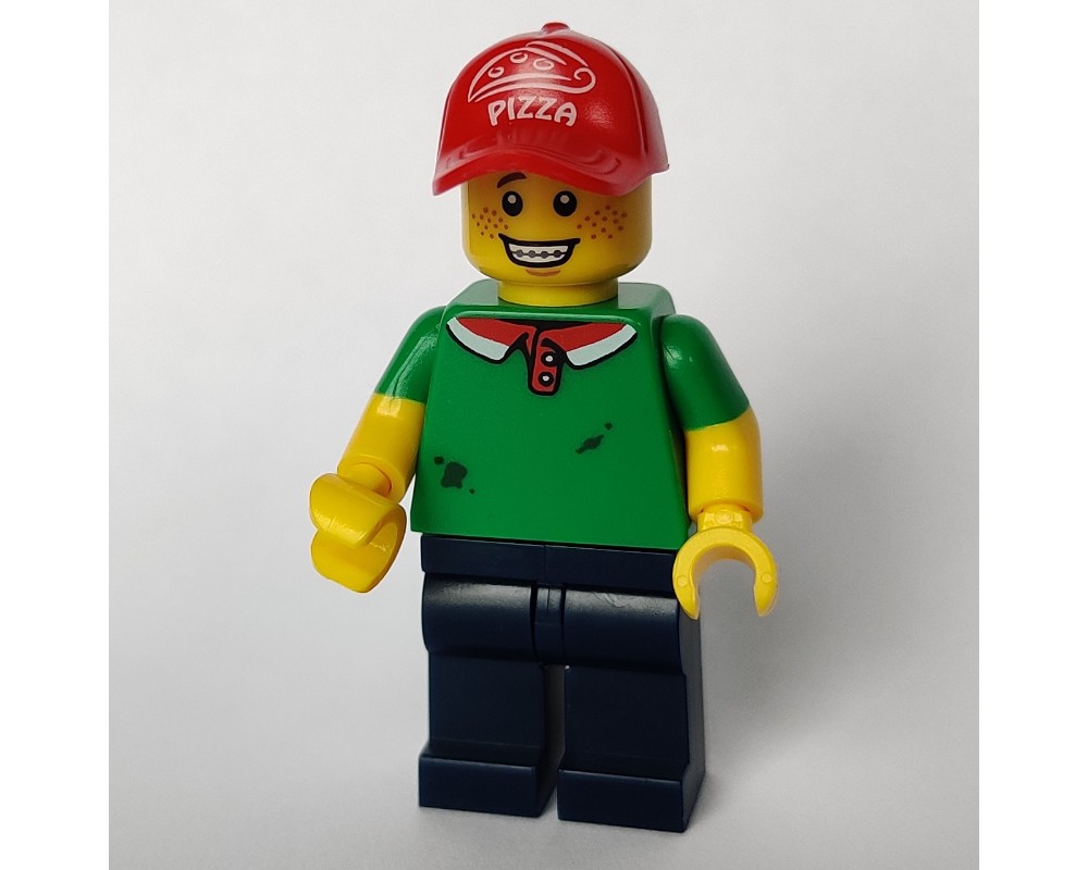 LEGO Set fig-001237 Pizza Delivery Man | Rebrickable - Build with LEGO