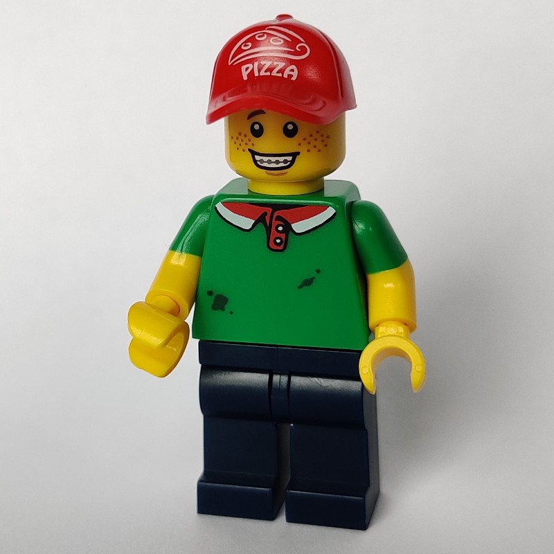 LEGO Set fig-001237 Pizza Delivery Man | Rebrickable - Build with LEGO