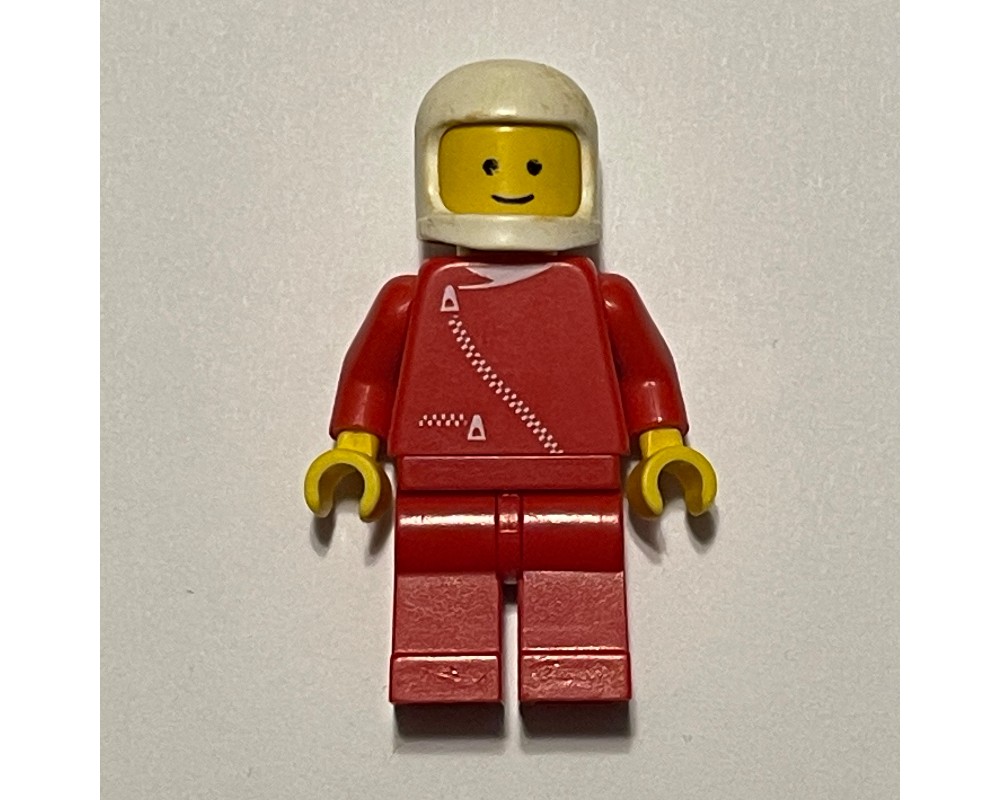 LEGO Set fig-001379 Man, Red Jacket with Zipper, White Helmet ...