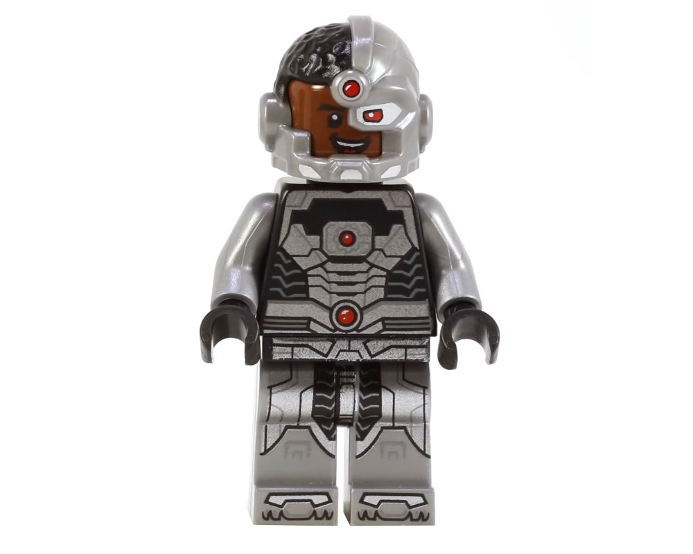 LEGO Set fig-001447 Cyborg with Smile | Rebrickable - Build with LEGO