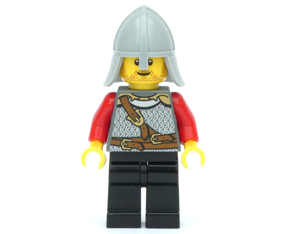 LEGO Set fig-001455 Knight - Dark Bluish Grey Torso, Black Legs, Light ...