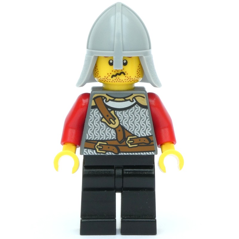 LEGO Set fig-001455 Knight - Dark Bluish Grey Torso, Black Legs, Light ...