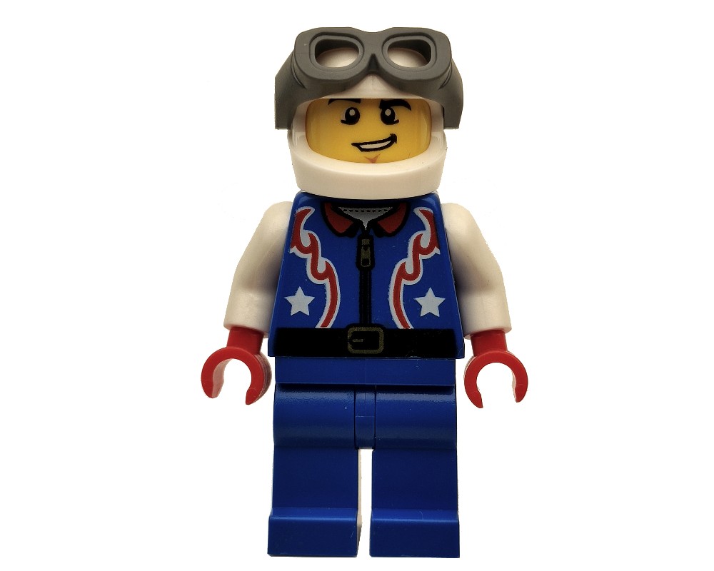 LEGO Set fig-001665 Pilot - Blue Torso, Blue Legs, White Helmet ...