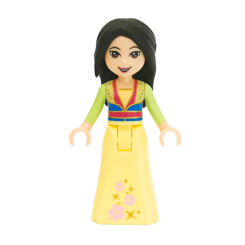 LEGO Set fig-001680 Mulan - Bright Light Yellow Dress | Rebrickable ...