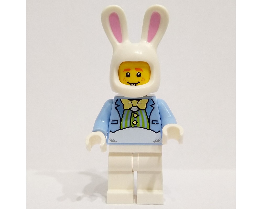LEGO Set fig-001718 Easter Bunny, Man, Bright Light Yellow Bow Tie ...