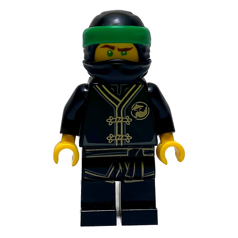 LEGO Set fig-001734 Lloyd in Black Training Gi, with Head Wrap (2018 ...