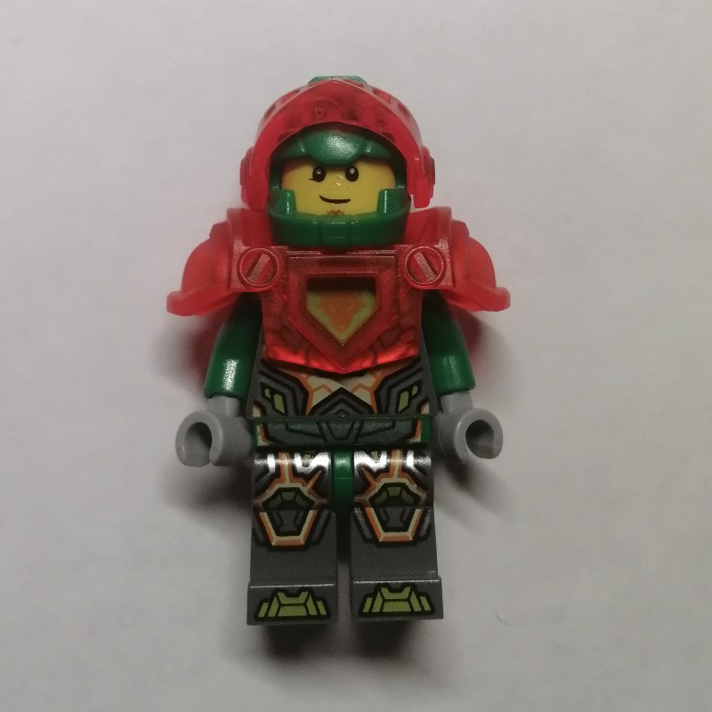 LEGO Set fig-001775 Aaron Fox with Trans-Neon Orange Armor and Visor ...