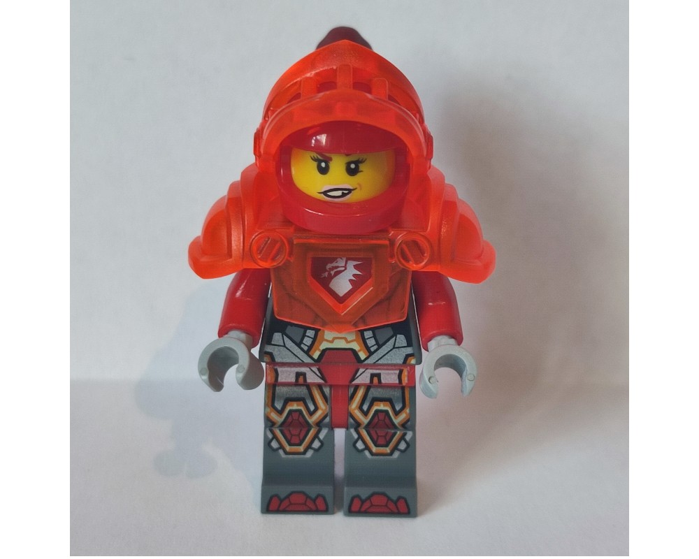 LEGO Set fig-001849 Macy Halbert with Trans-Neon Orange Armor ...