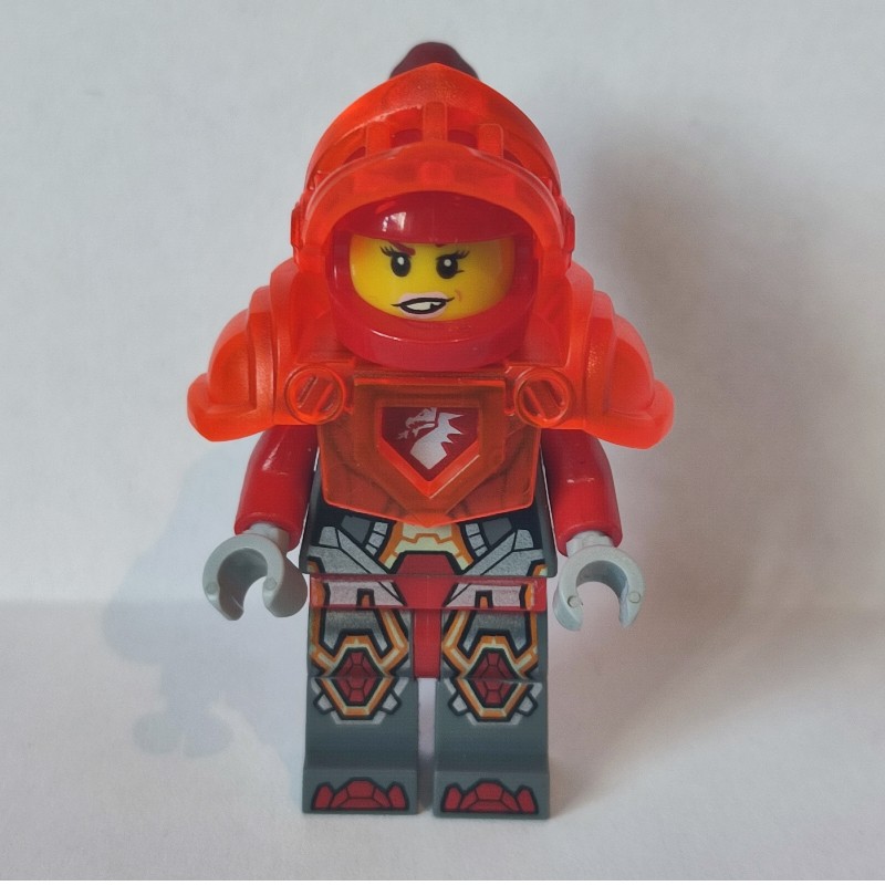 LEGO Set fig-001849 Macy Halbert with Trans-Neon Orange Armor ...