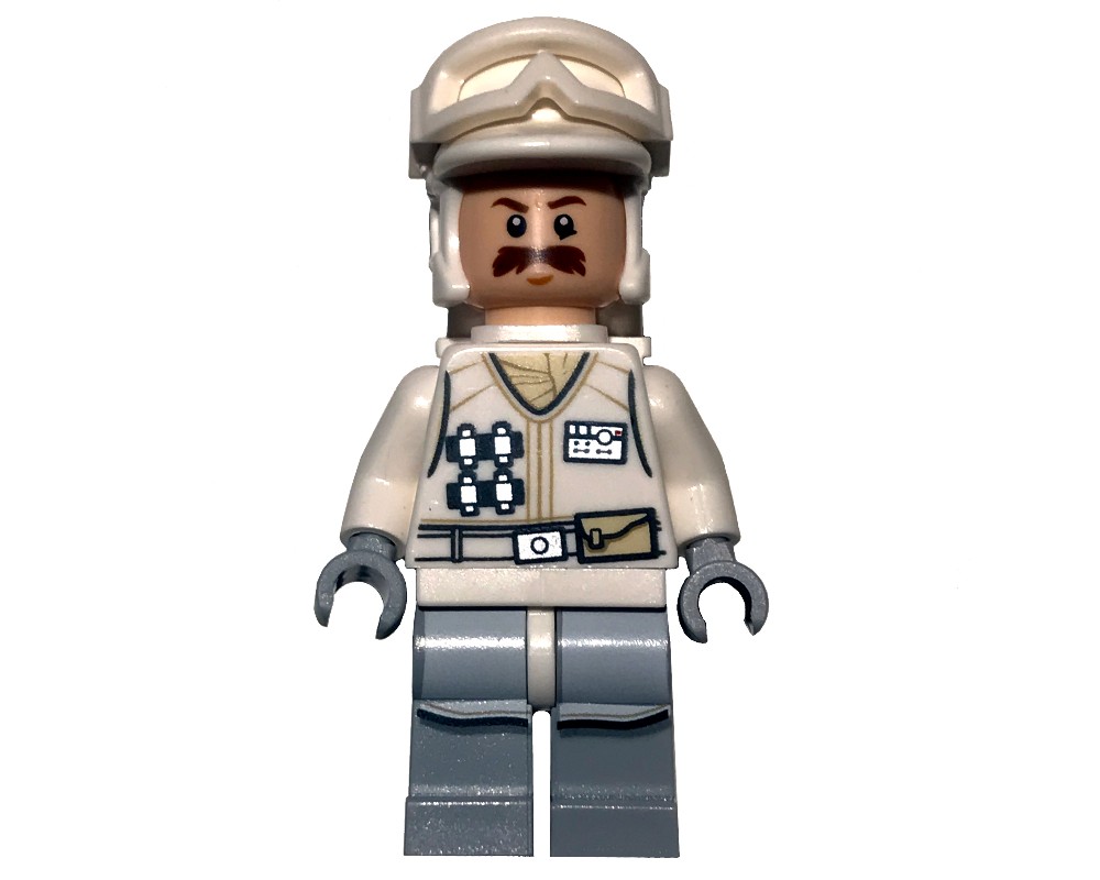 LEGO Set fig-001887 Rebel Trooper in Hoth Uniform, White Hat, White ...