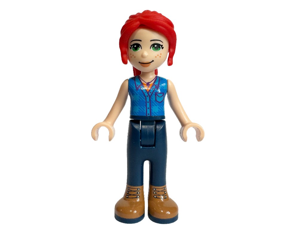 LEGO Set fig-001916 Mia - Blue Plaid Shirt, Dark Blue Trousers ...