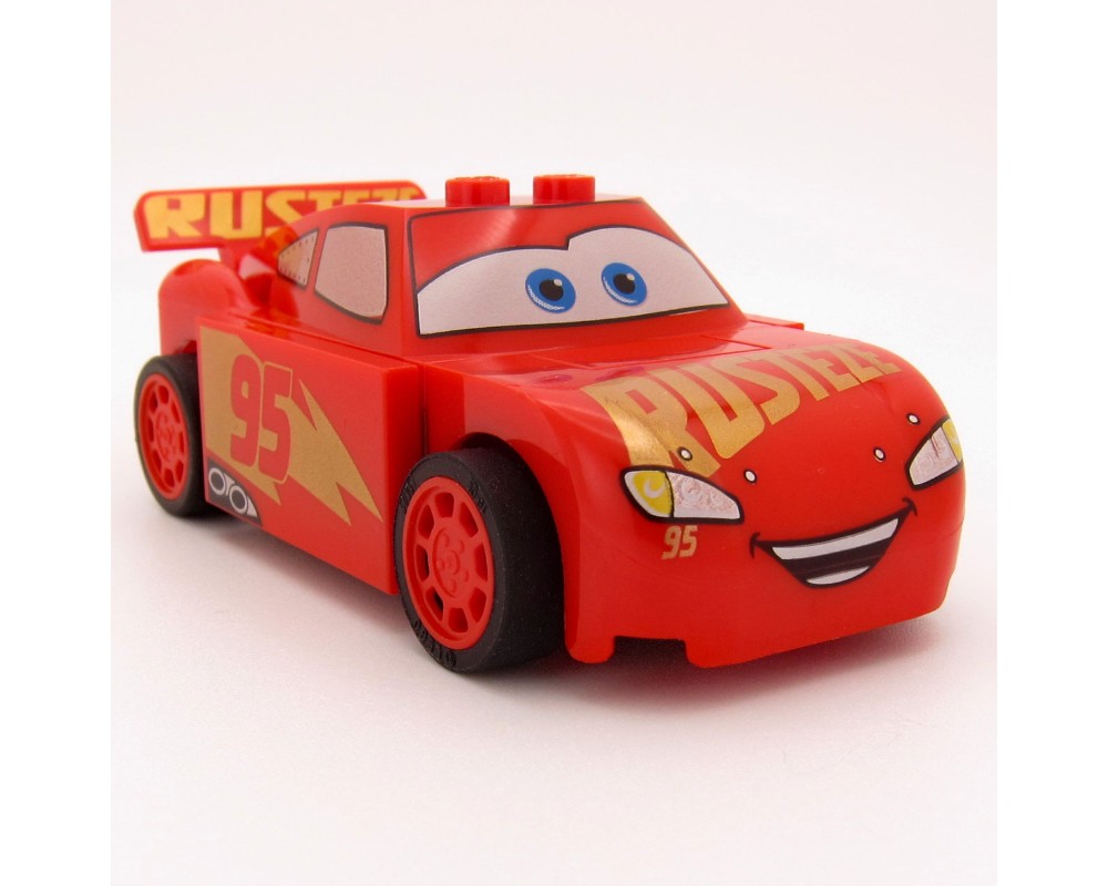 LEGO Set fig-001922 Lightning McQueen, Juniors, Large Rust-eze Logo ...