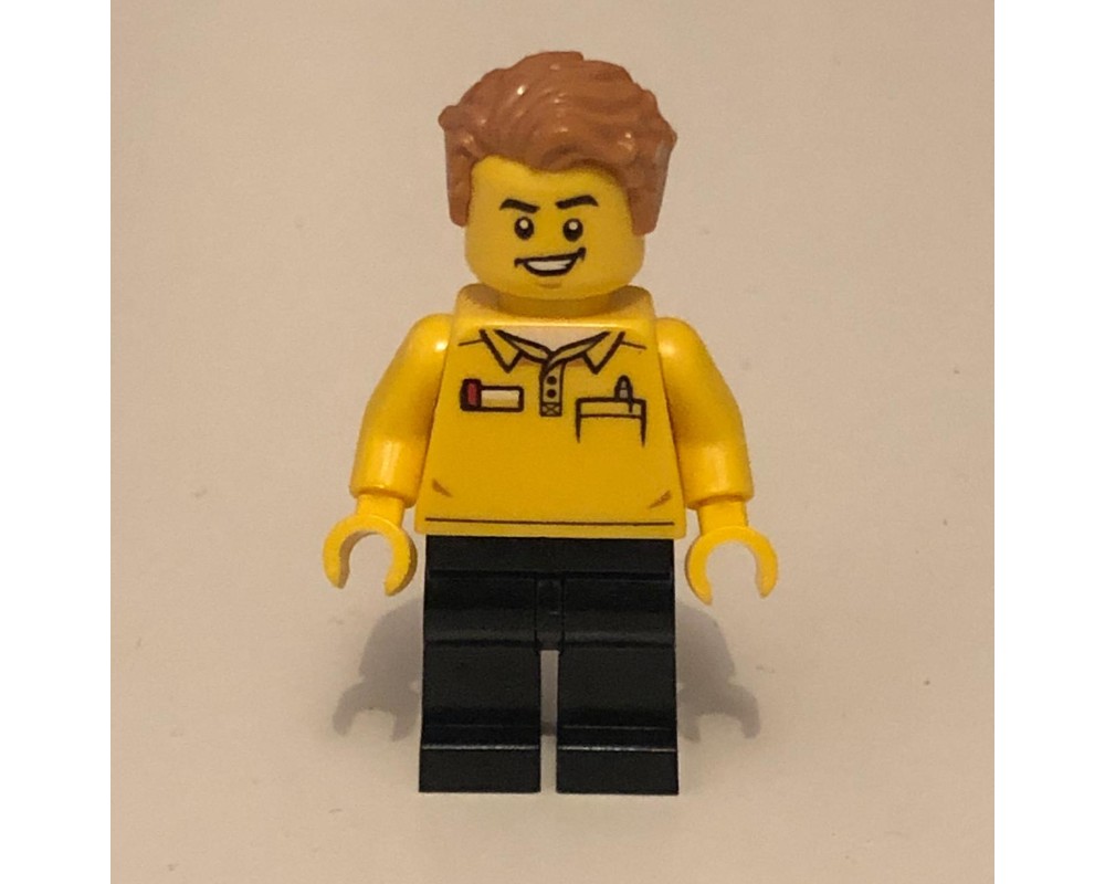LEGO Set fig-001931 LEGO Store Employee, LEGO Logo on Back, Medium ...