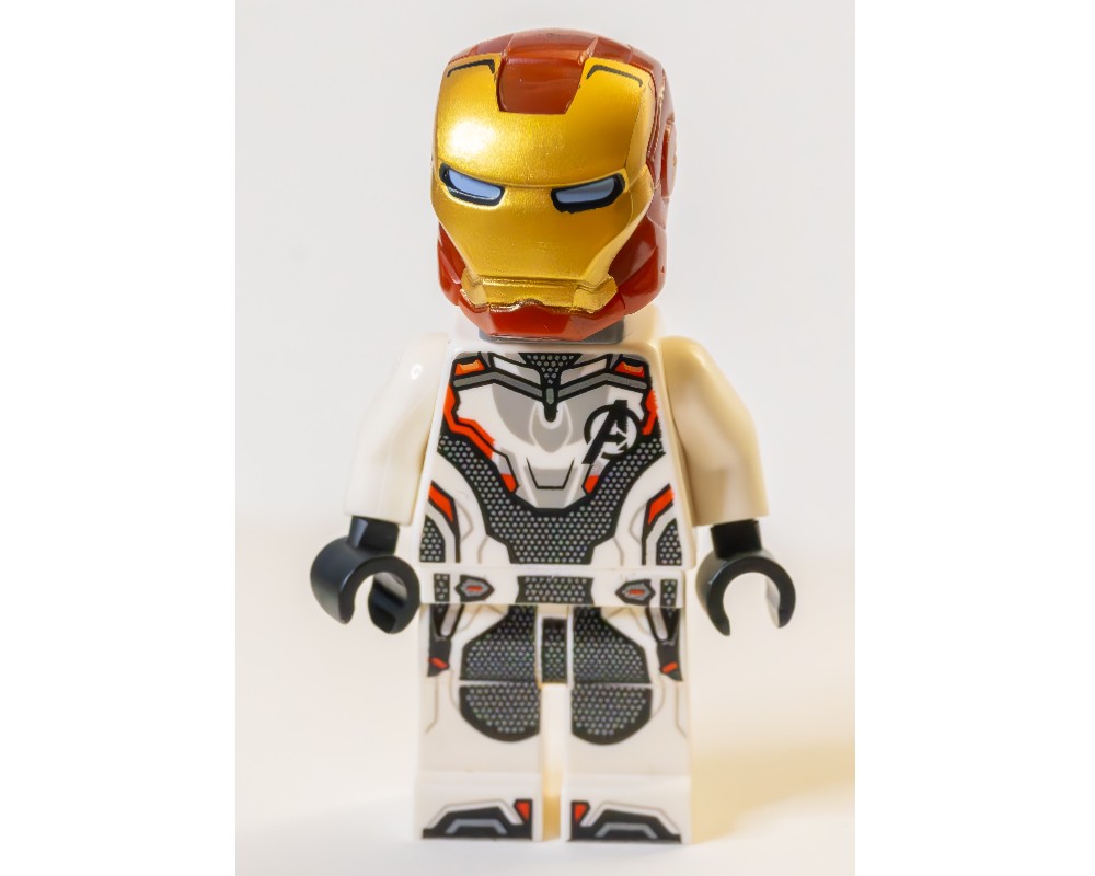 LEGO Set fig-002011 Iron Man, White Advanced Tech (Quantum) Suit with ...