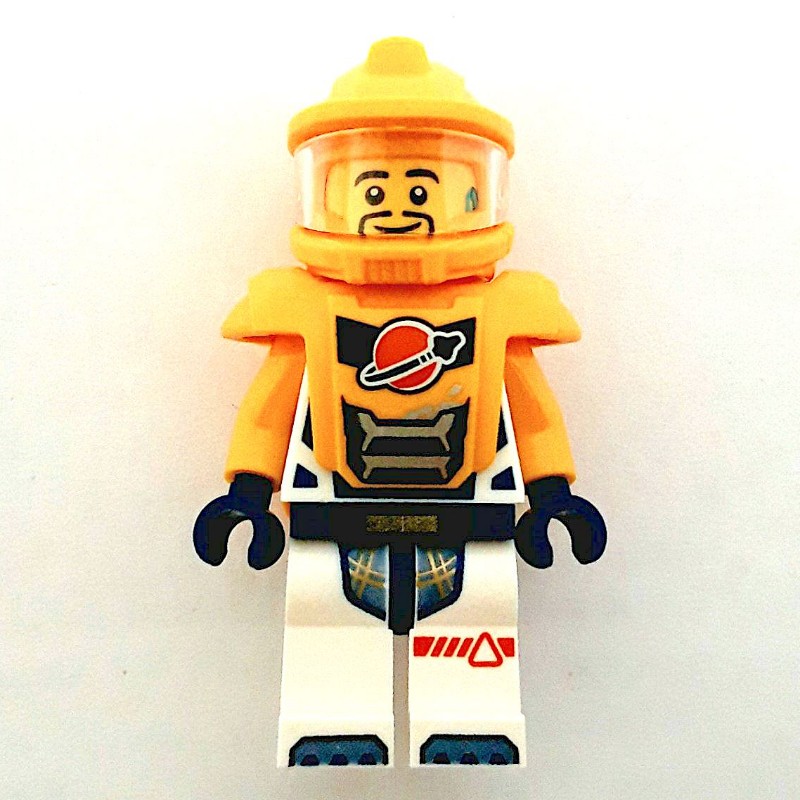 LEGO Set fig-002040 Astronaut, White Spacesuit, Bright Light Orange ...